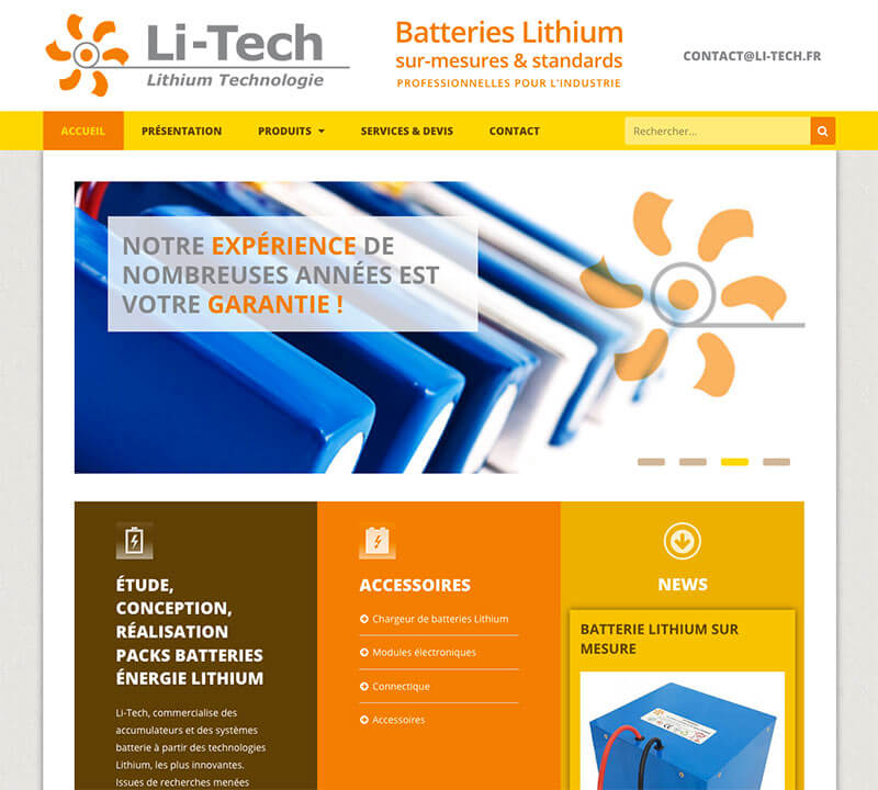 Spécialiste de la batterie Lithium sur-mesure pour professionnels